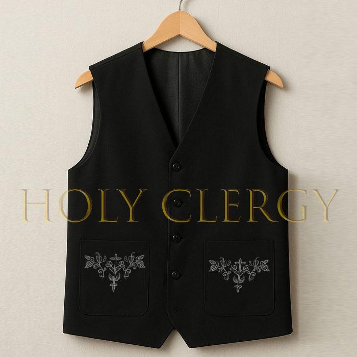 Men’s Wool Clergy Minister Vest | Priest Church Vest | Formal Religious ...