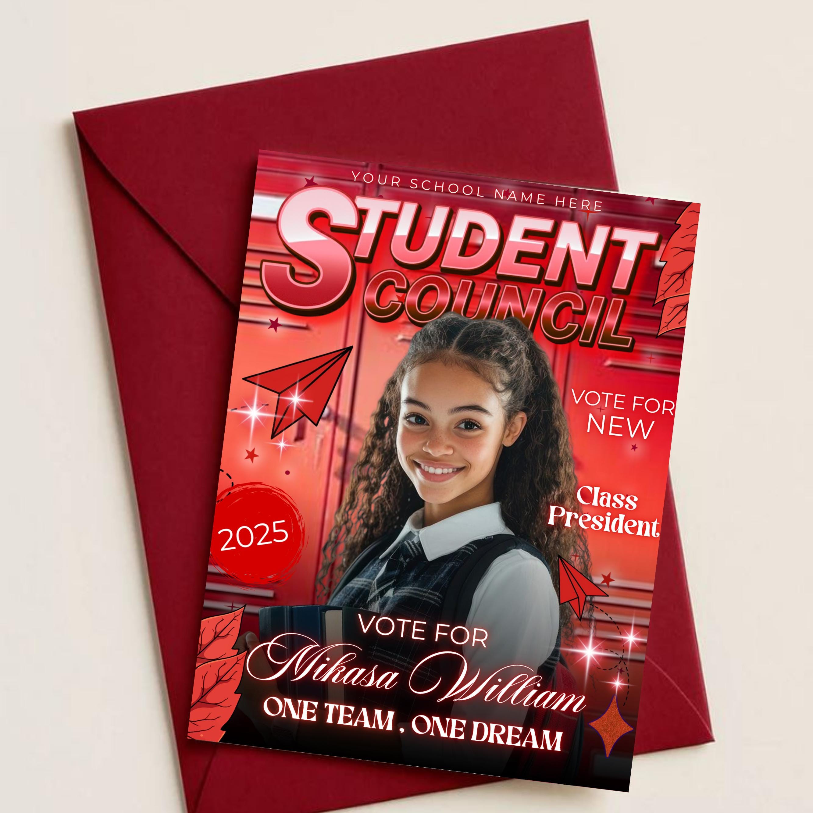 Student Council Campaign Flyer, School Election Flyer, Council Campaign ...