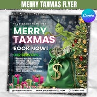 Christmas Tax Prep Bundle, Tax Prep, Tax Prep Flyer, 4 Tax Flyer ...