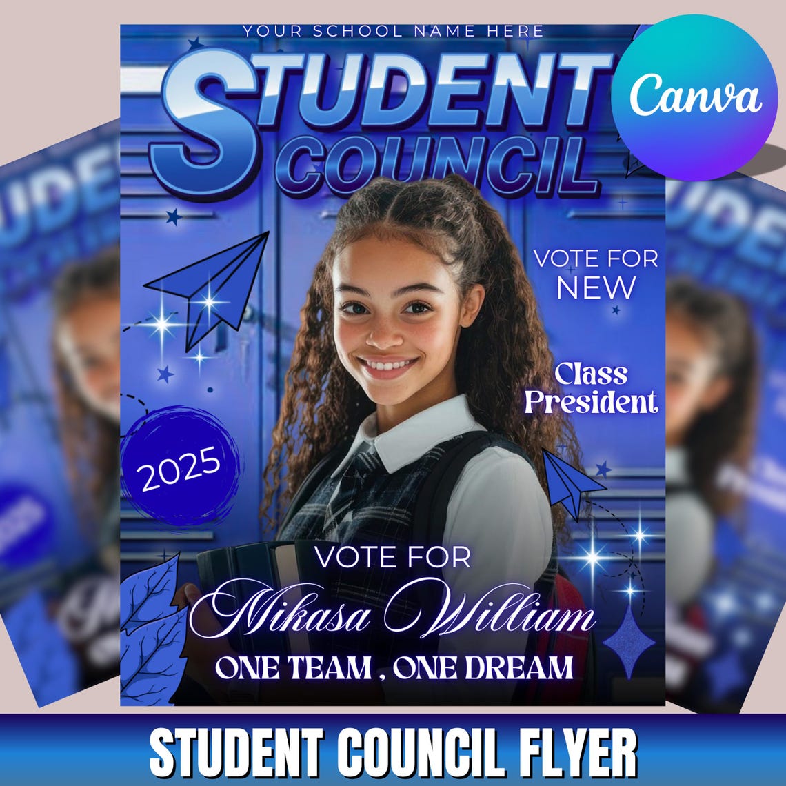 Student Council Campaign Flyer, School Election Flyer, Council Campaign ...