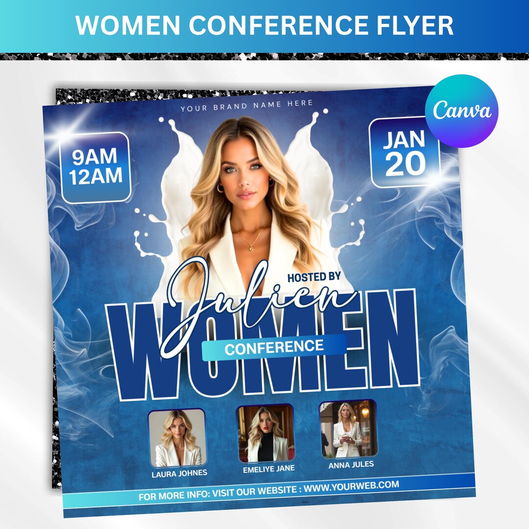 Woman Conference Flyer, Women Empowerment Flyer, Women's Brunch, Women ...