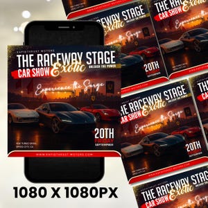 Exotic Car Show Flyer Template, Car Enthusiasts Event, Auto Show ...