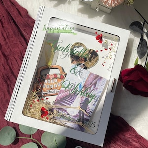 Custom Love Book Box Wedding Memory Box, Personalized Wooden Keepsake ...