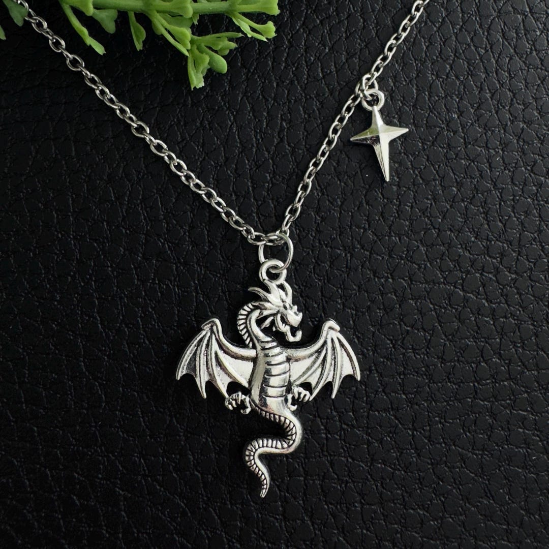 Draco Dragon Constellation Necklace, Dragon Jewelry, Constellation ...