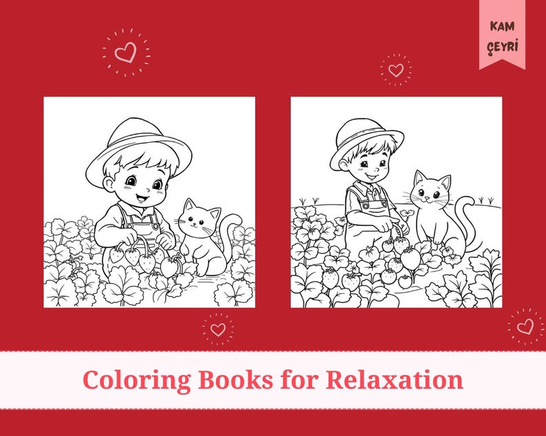 Cozy Farm: Super Cute Characters Coloring Book by Kam Çeyri, Gifts for ...