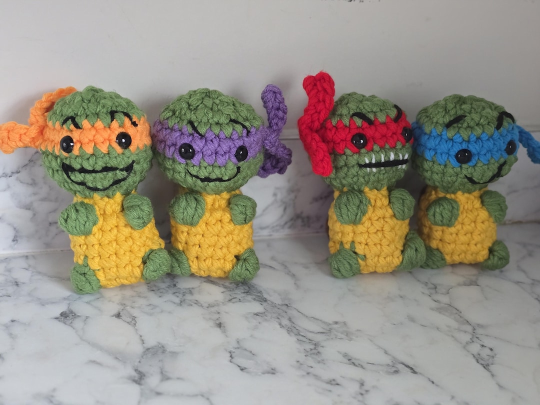 Handmade Crochet TMNT Ninja Turtle Amigurumi - Etsy