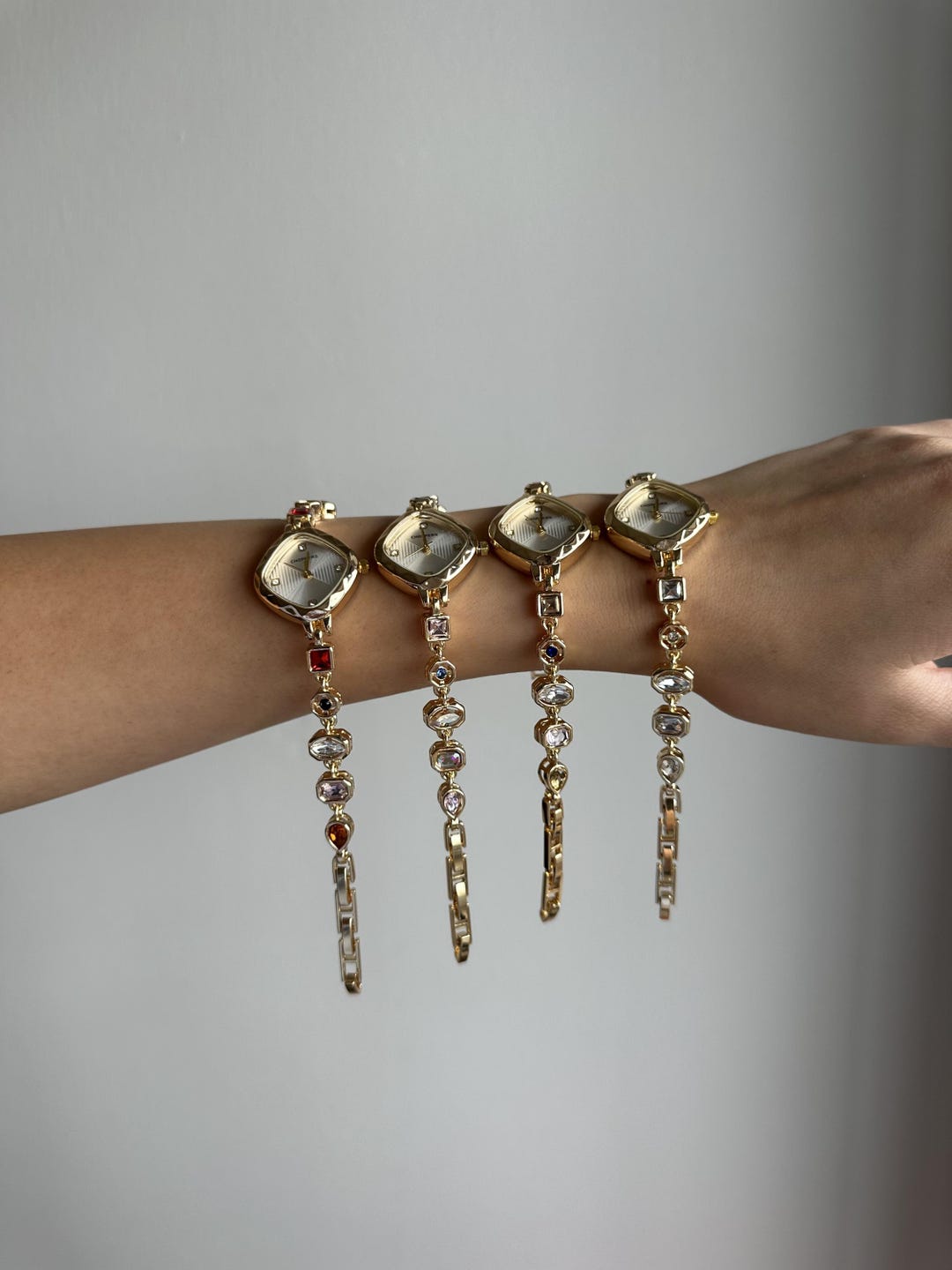 Crystal Gemstone Bracelet Watch, Elegant Women’s Watches, Chakra Energy ...