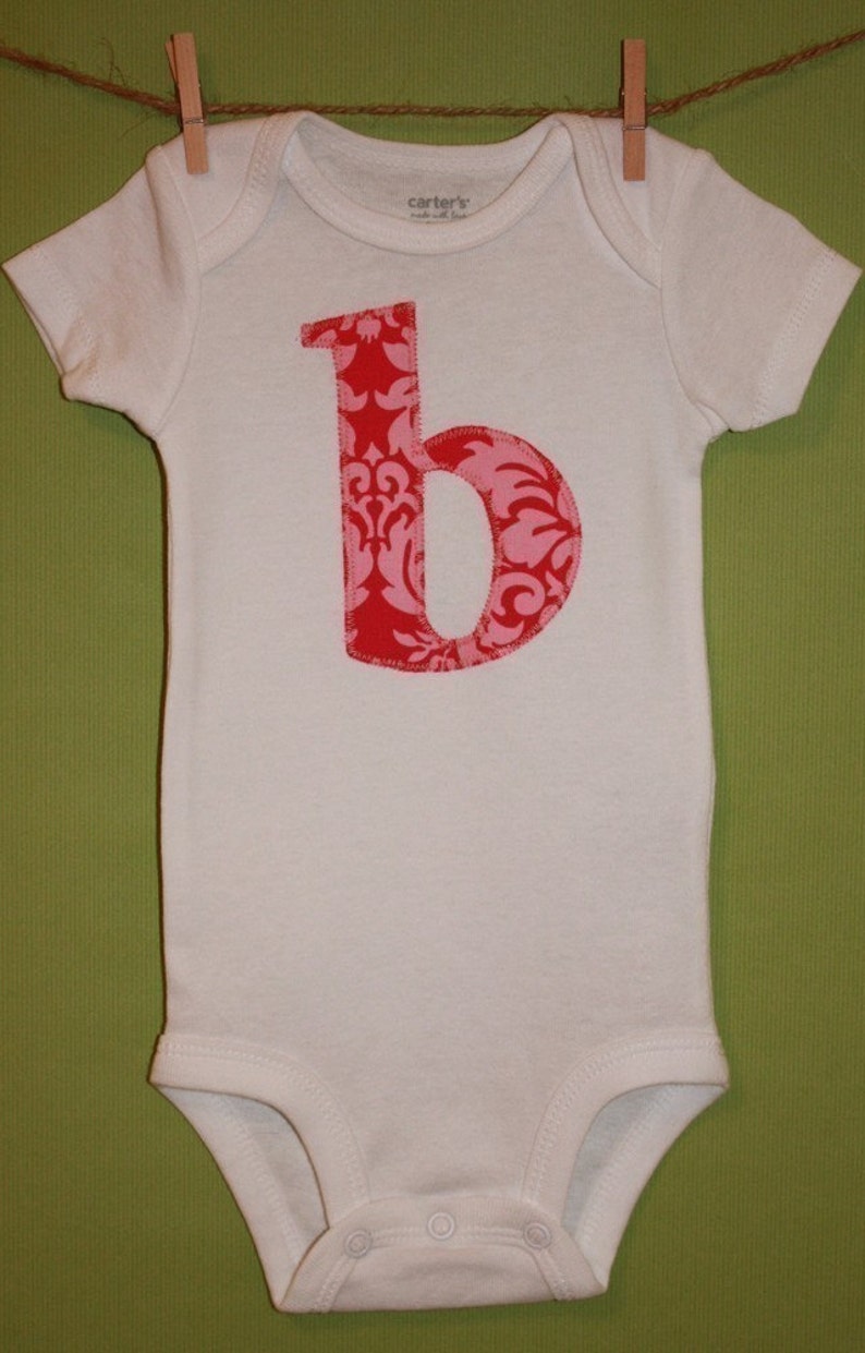 Alphabet Baby One-piece Bodysuit or Toddler Tshirt - You Pick the ...