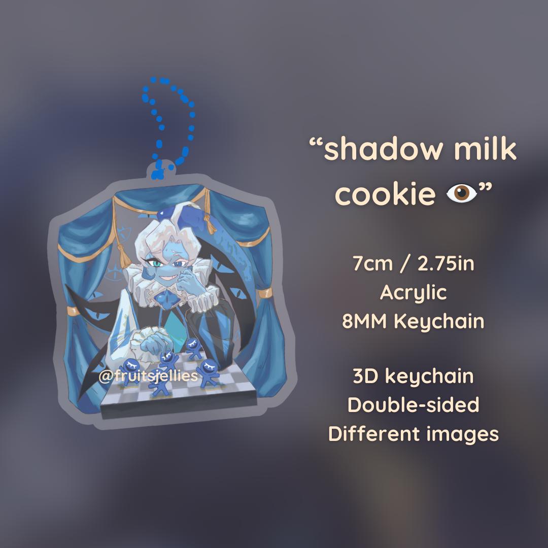 Cookie Run: Kingdom Keychain // Shadow Milk Cookie & Pure Vanilla ...