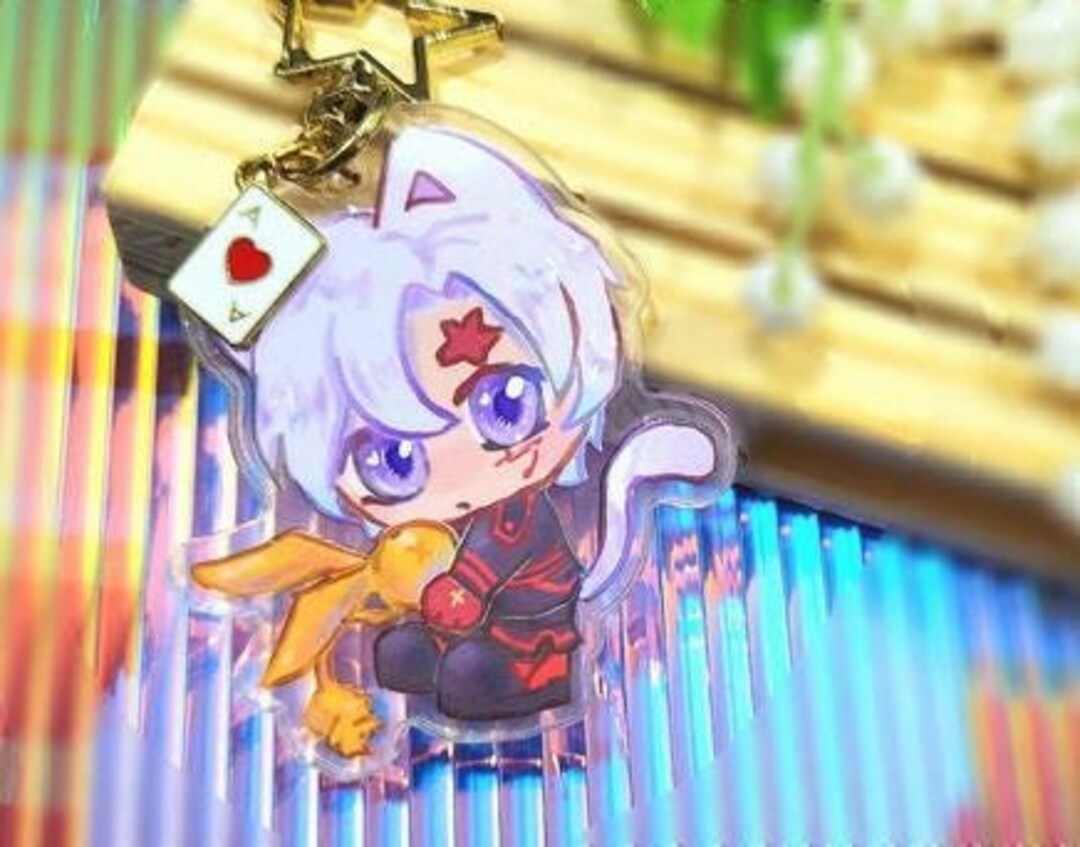 D.gray-man Cat Allen Walker and Timcanpy Keychain - Etsy