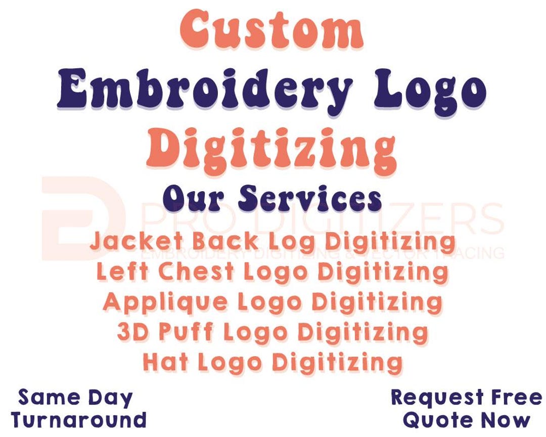 Custom Embroidery Digitizing, Logo Digitizing, Embroidery Digitizing Service, Image Digitizing ...