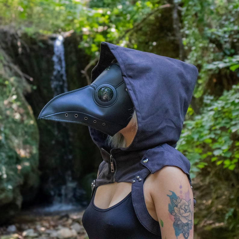 Plague Doctor Mask ,ren Faire, Halloween ,handmade PU Leather Steampunk ...