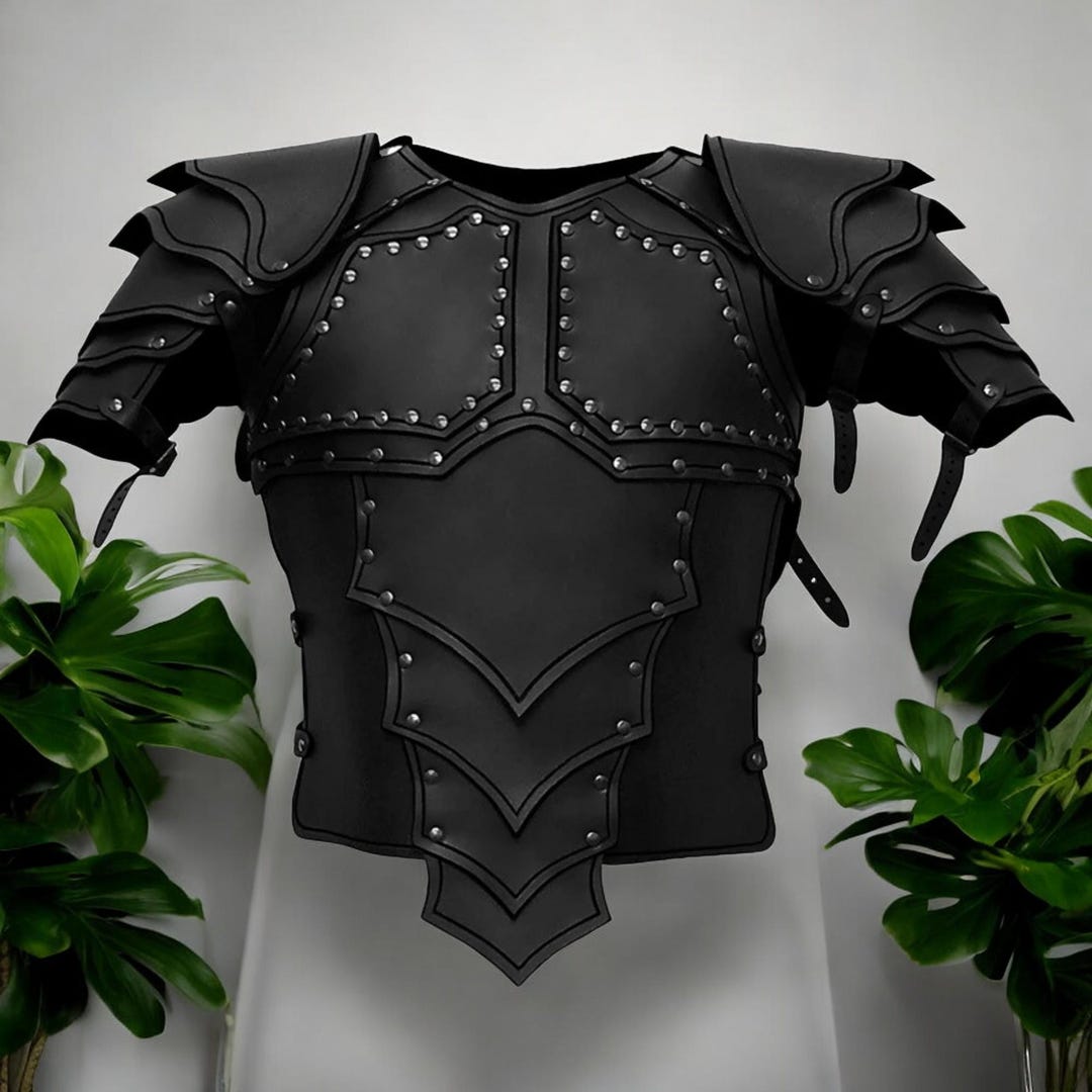 Men's Medieval Armor,larp ,ren Faire Cosplay , SCA Leather Shoulders ...