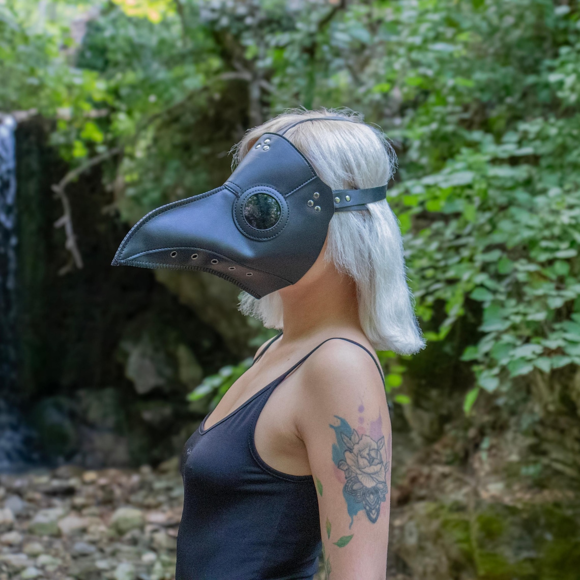 Plague Doctor Mask ,ren Faire, Halloween ,handmade PU Leather Steampunk ...