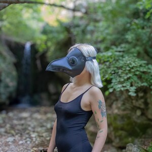 Plague Doctor Mask ,ren Faire, Halloween ,handmade PU Leather Steampunk ...