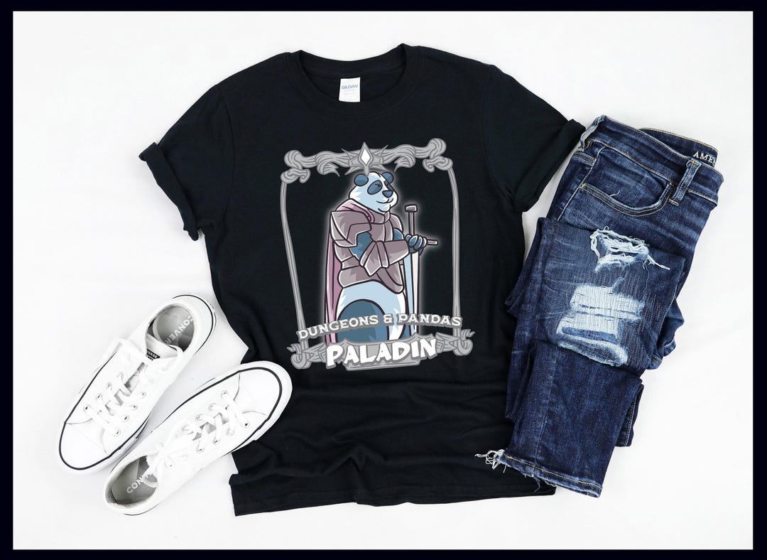 Paladin Dungeons and Pandas | Nerdy Panda | Nerd | RPG D20 Dice | Role ...
