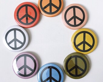 Peace Sign Button | Etsy