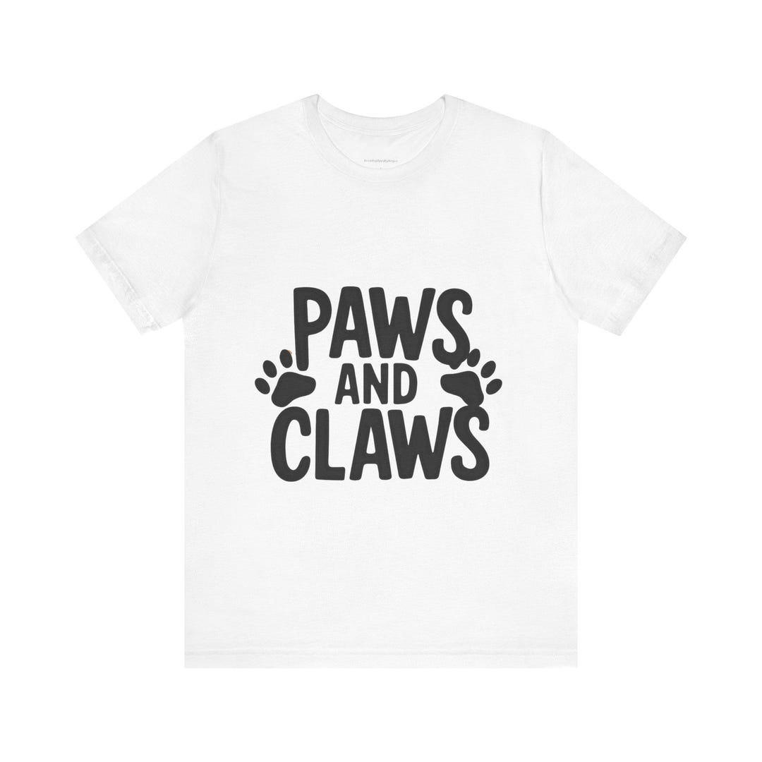 Funny Paws and Claws Unisex Tee, Cat Lover Shirt, Animal Print Top ...