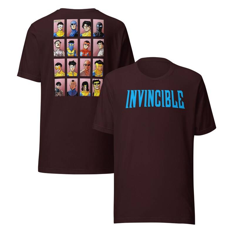 Invincible Mark Variants T-shirt TV Show Fan Apparel Graphic Tee Super ...