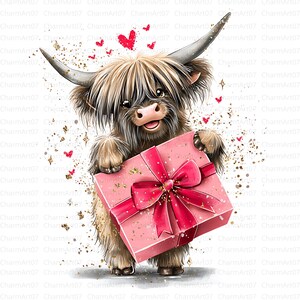 26 JPG Valentine Clipart , Cute Farm Valentine , Whimsical Love Animals ...