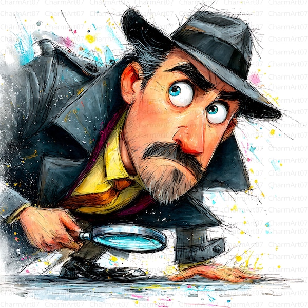 Police Detective Clip Art - Etsy