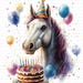 20 Funny Horse Birthday Clipart, Farm Animals Clipart, Quirky Horse ...