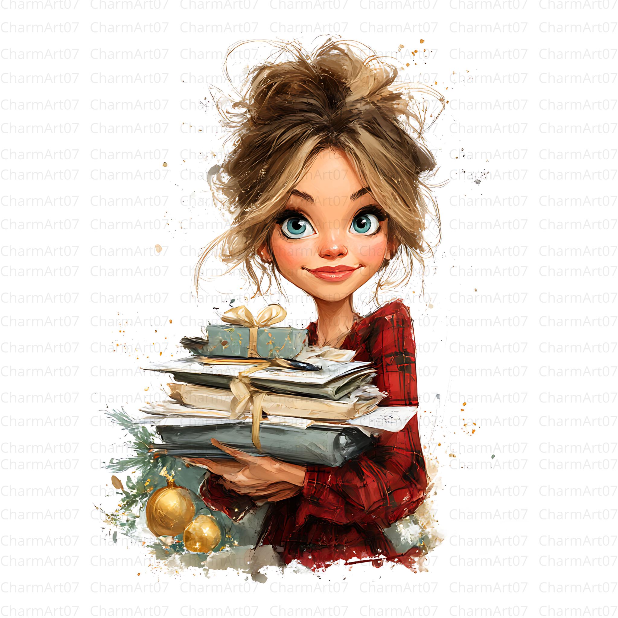 20 Christmas Teacher Clipart Bundle: School Graphics (digital Download ...