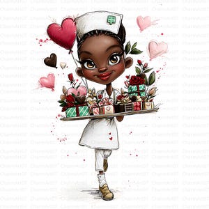 40 Nurse Valentine’s Day Clipart Bundle, Cute Medical Love , Paper ...