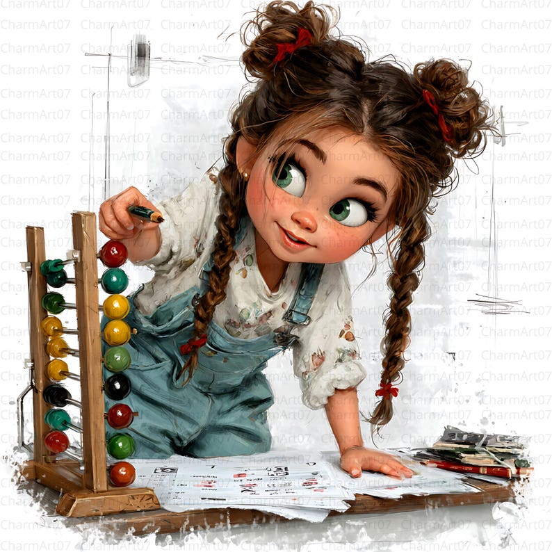 Watercolor Back to School Clipart Bundle: Kids Art, Jobs (digital ...