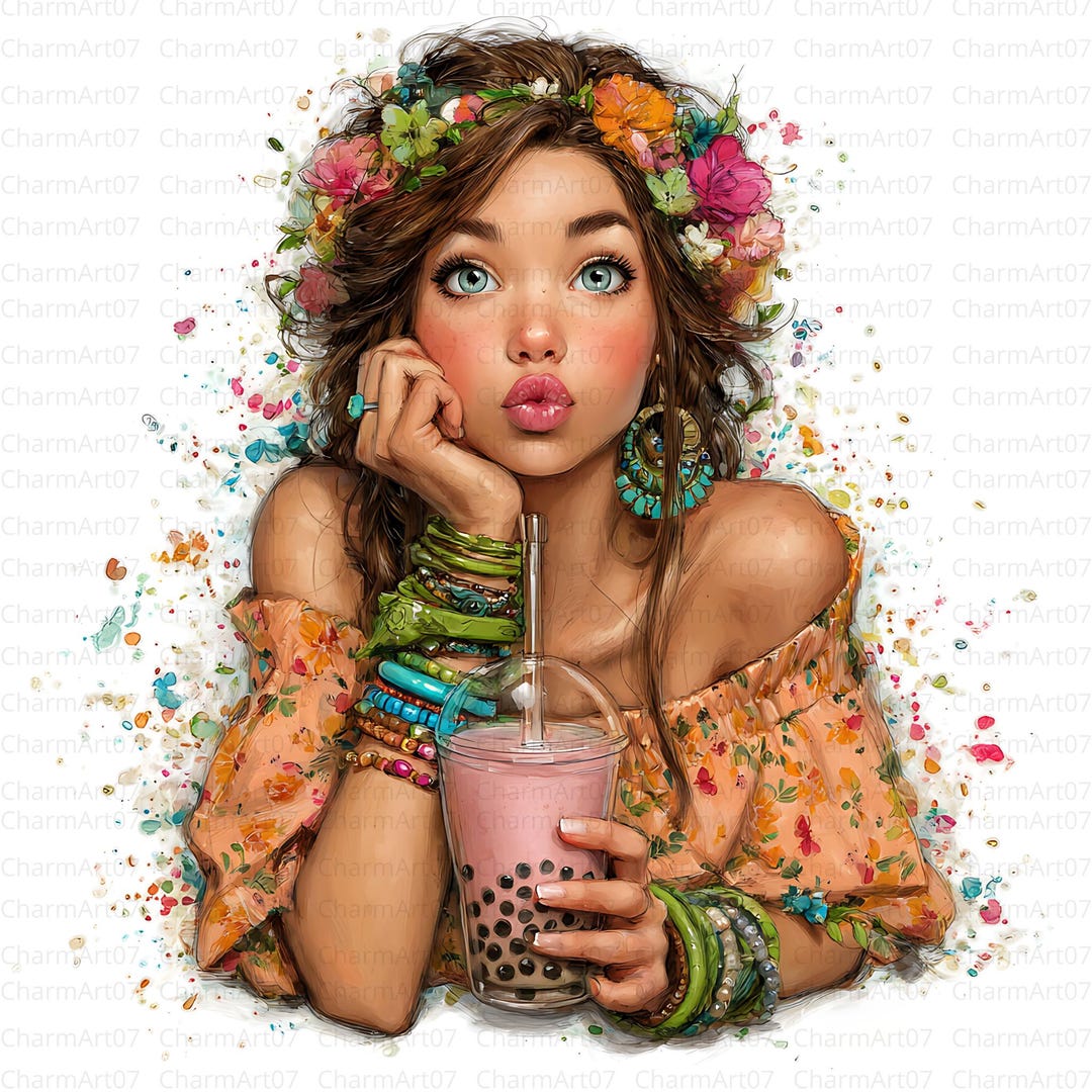 18 Quirky Drunk Girl Clipart Bundle, Funny Party Drinking (digital ...