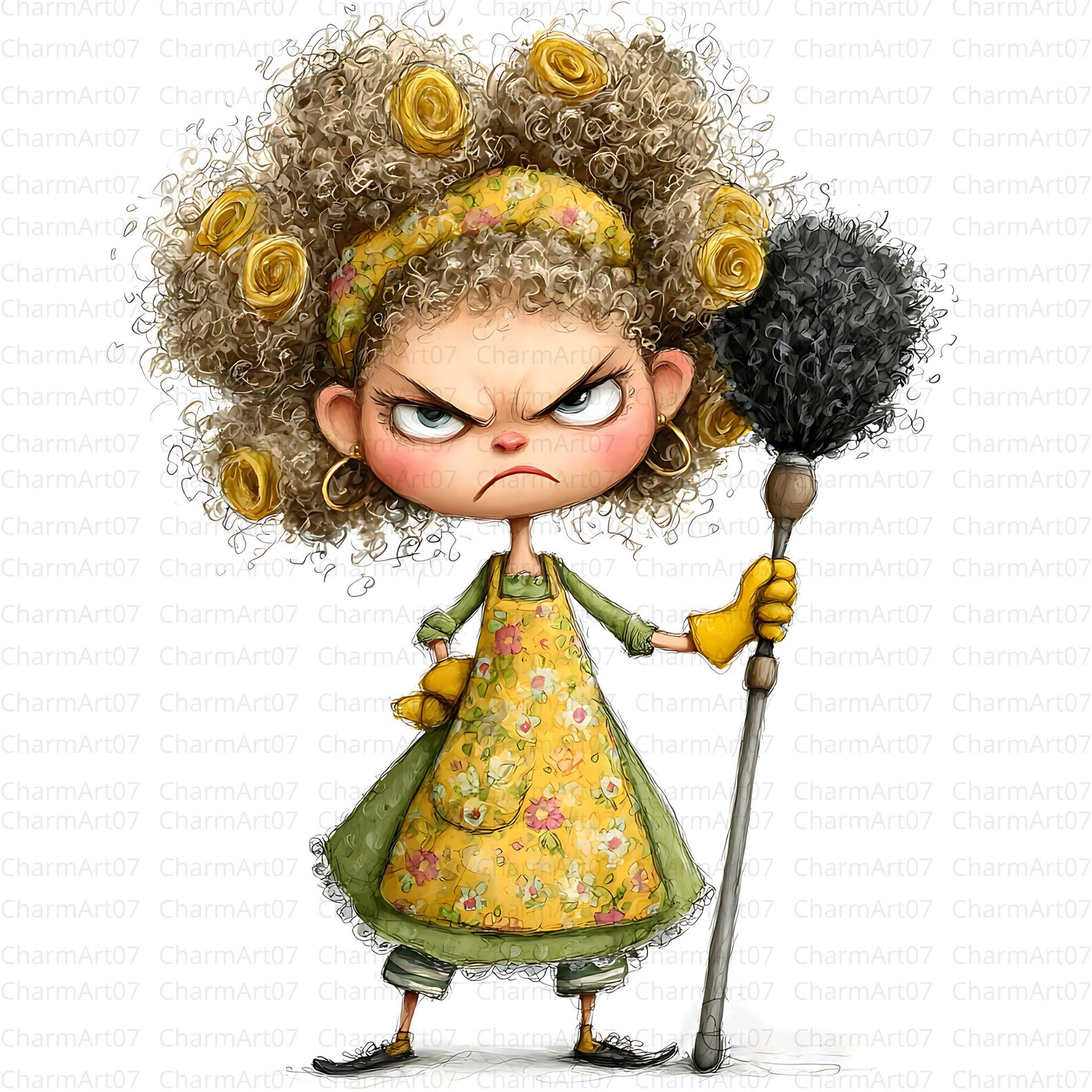 Grumpy Old Lady Clipart: Funny Grandma JPG Images (digital Download) - Etsy