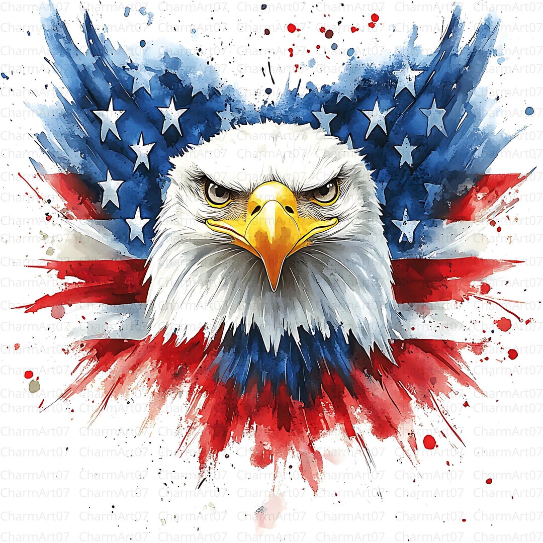 20 4th of July Watercolor Clipart Bundle, Independence Day Clipart ...