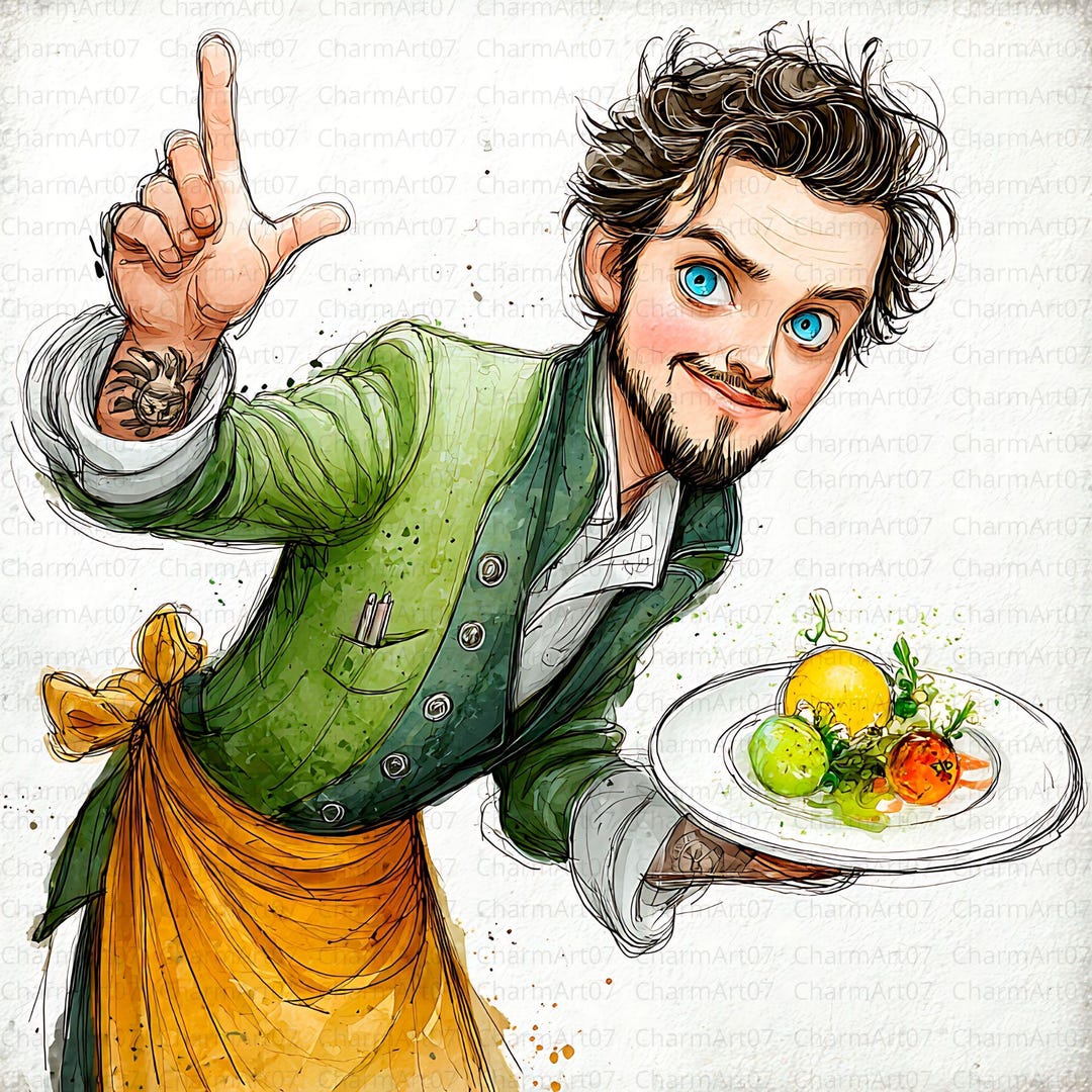 Chef Cooking Clipart, 18 Cook With Pot and Spoon, Cooking Clipart ...