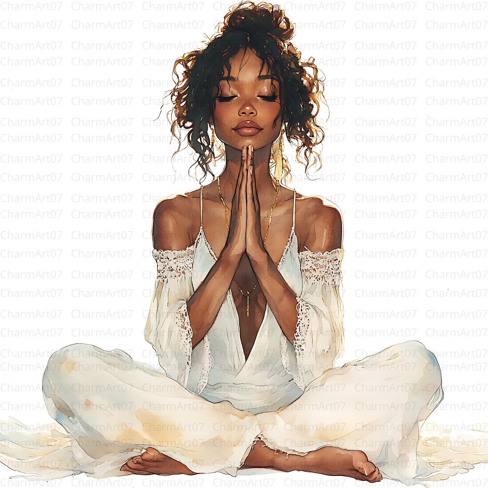 22 Black Girl Praying Clipart Jpgs, Women of All Ages, Woman of Faith, Praying Black Women ...