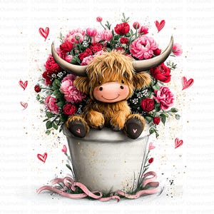 26 JPG Valentine Clipart , Cute Farm Valentine , Whimsical Love Animals ...