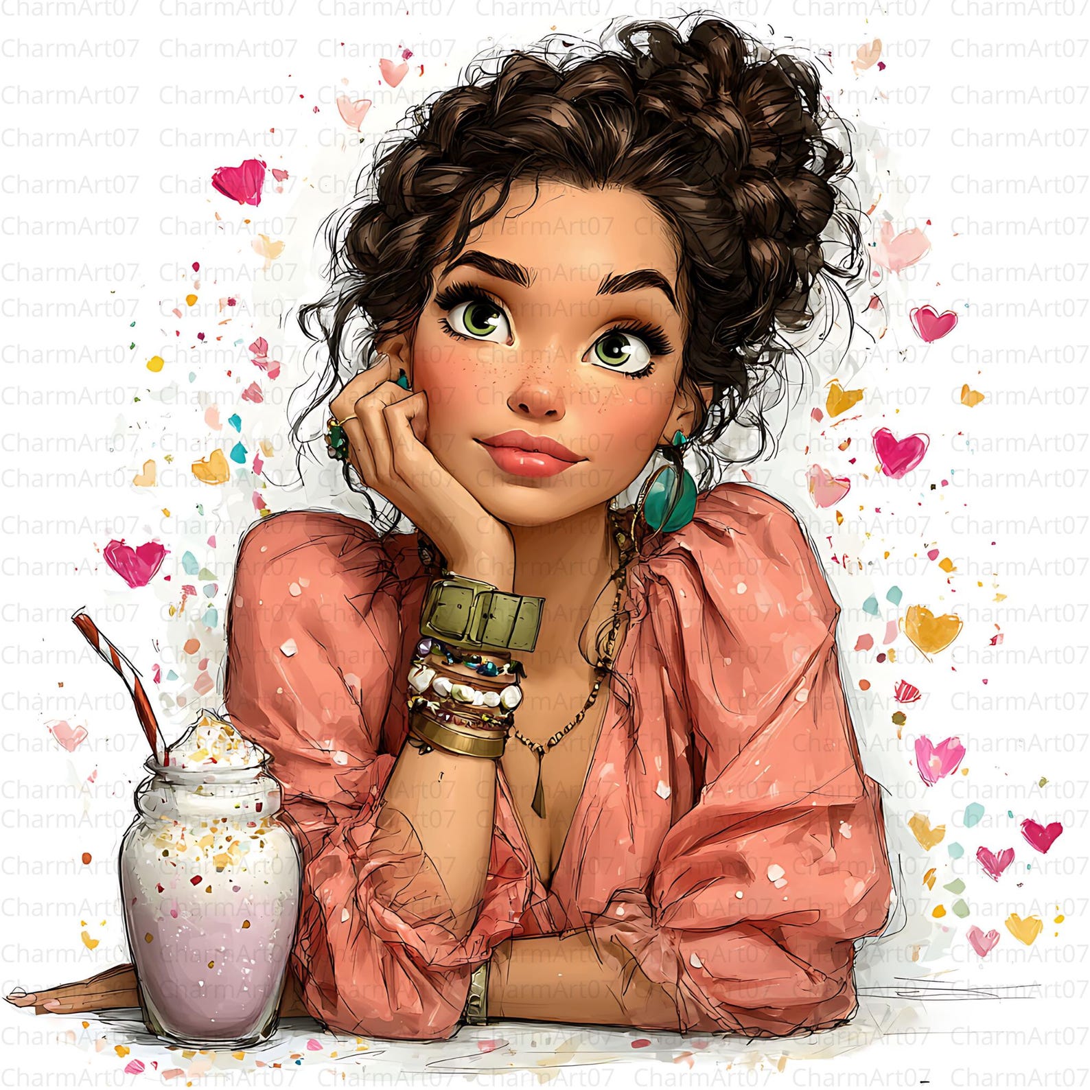 18 Quirky Drunk Girl Clipart Bundle, Funny Party Drinking (digital ...