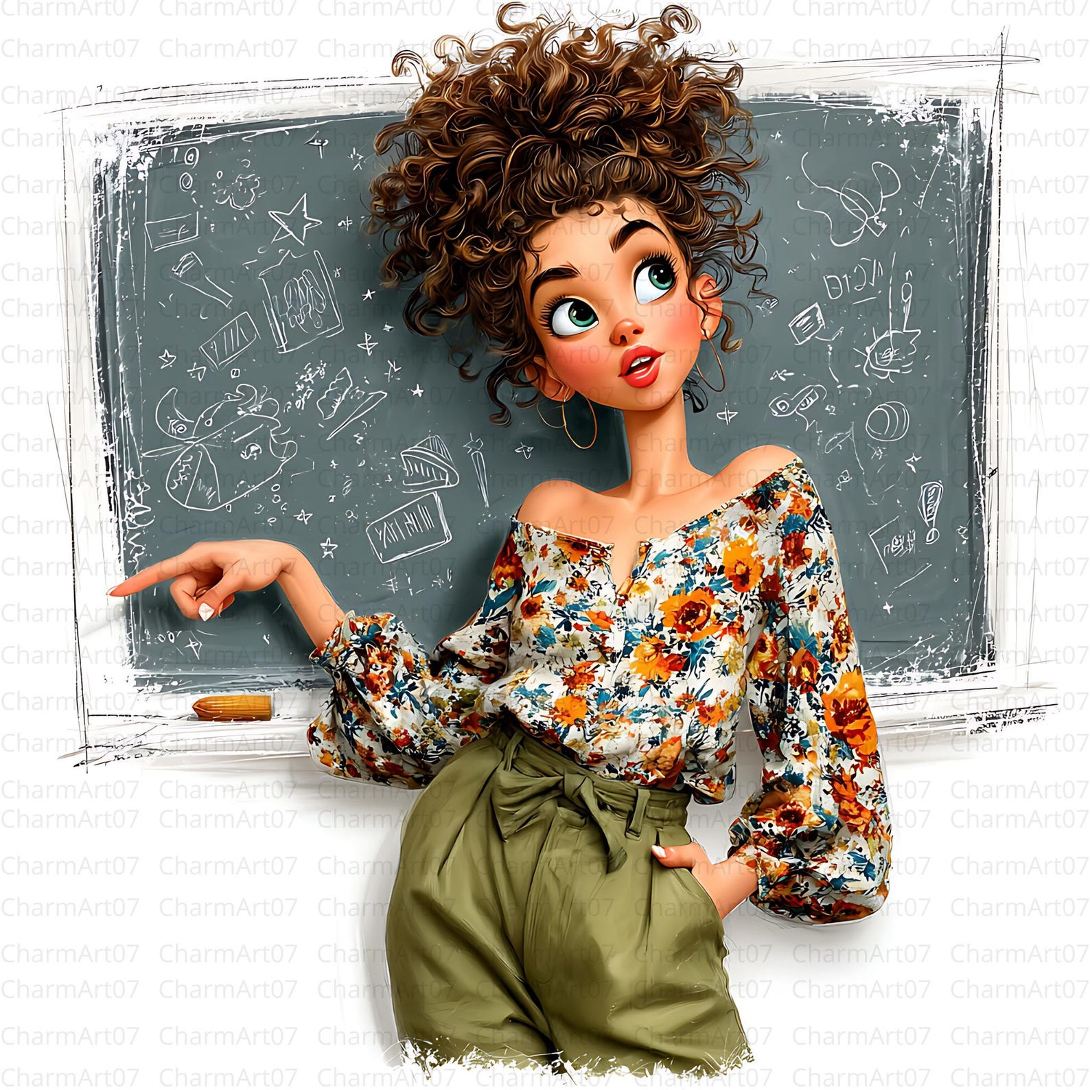 20 Watercolor Teacher Clipart Bundle: School Graphics (digital Download ...