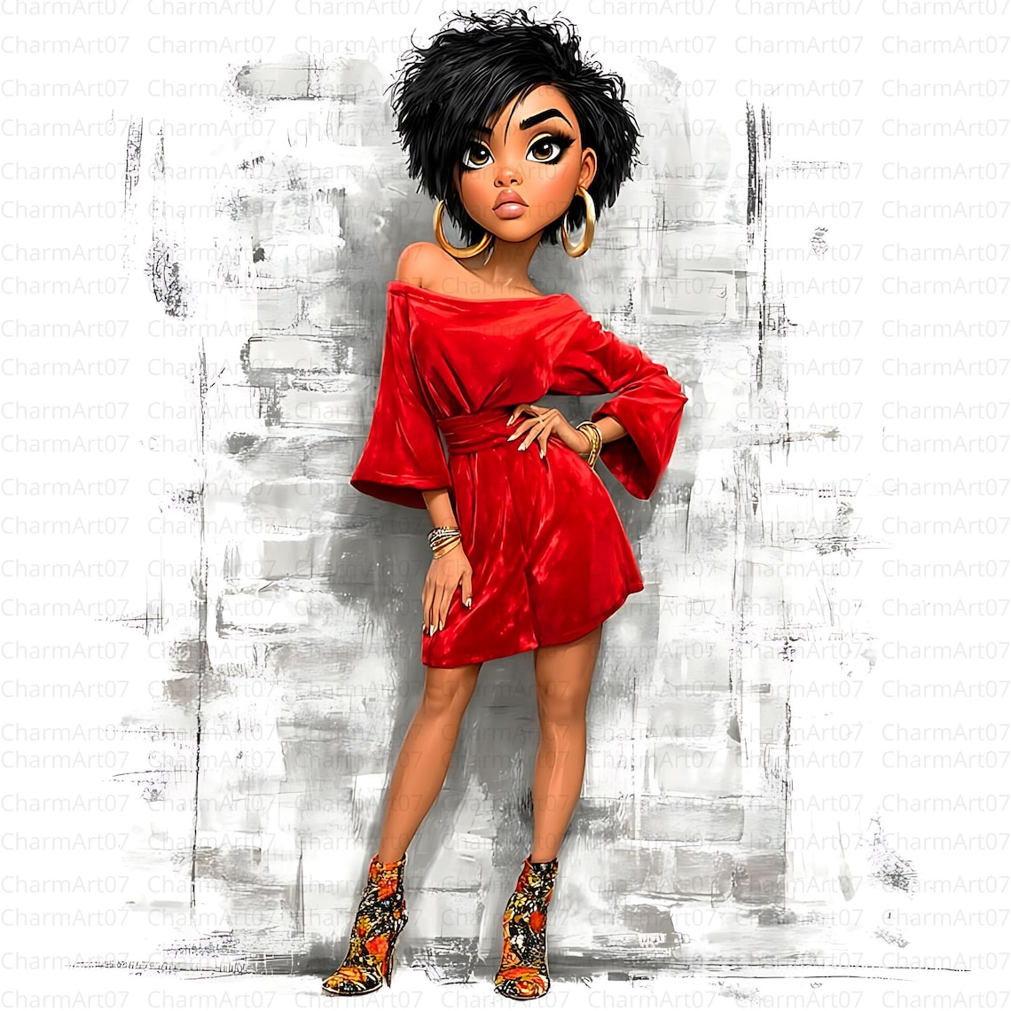 Elegant Black Woman Clipart Bundle: Art Wise Queen (digital Download ...