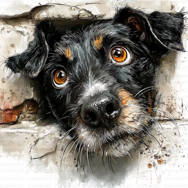 Watercolor Dog Clip Art Bundle: Whimsical Puppy Illustrations (digital ...