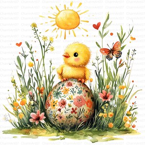 27 Spring Chick Clipart, Egg Clipart, Easter Clipart, Holiday Chick ...
