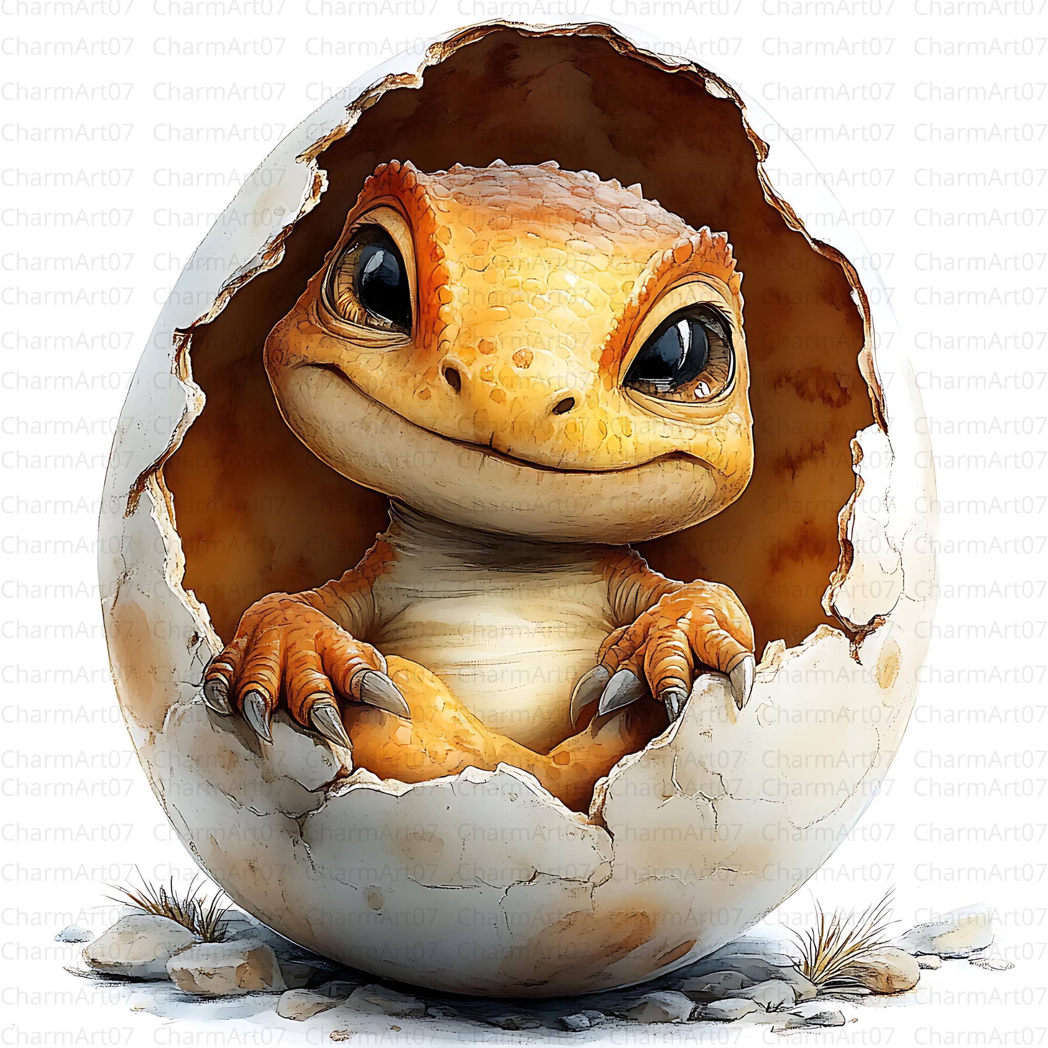 20 Baby Dinosaur Clipart, Dino Clipart, Watercolor Dinosaurs, Dinosaur ...