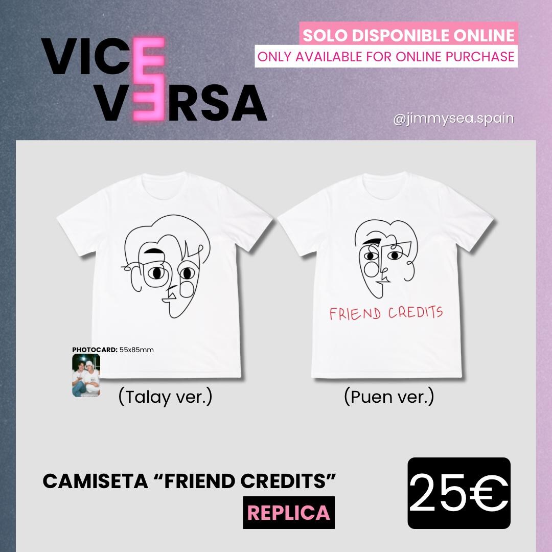 Vice Versa "friend Credits" T-shirt - Etsy
