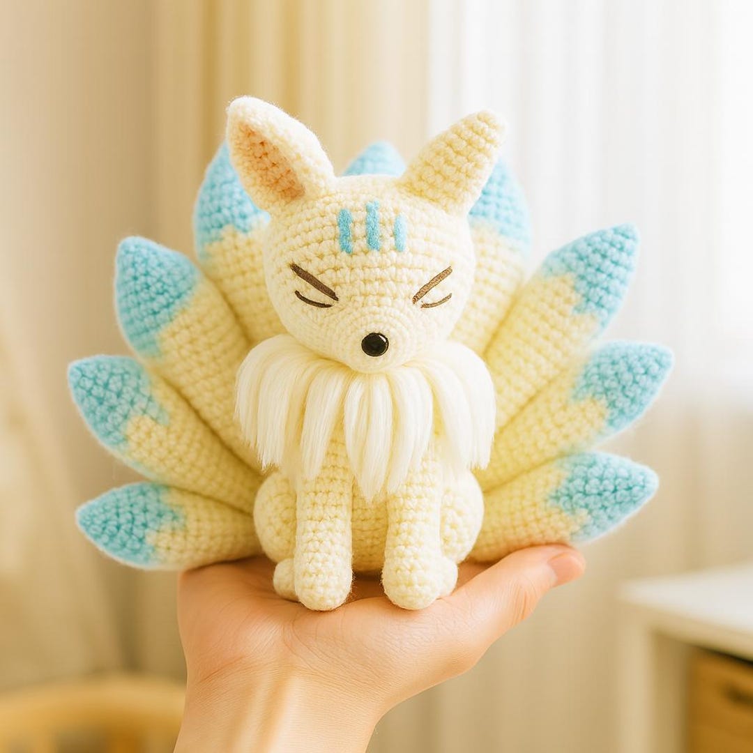 Kitsune Amigurumi Crochet PDF Pattern - Cute Fox Spirit Plush Toy ...