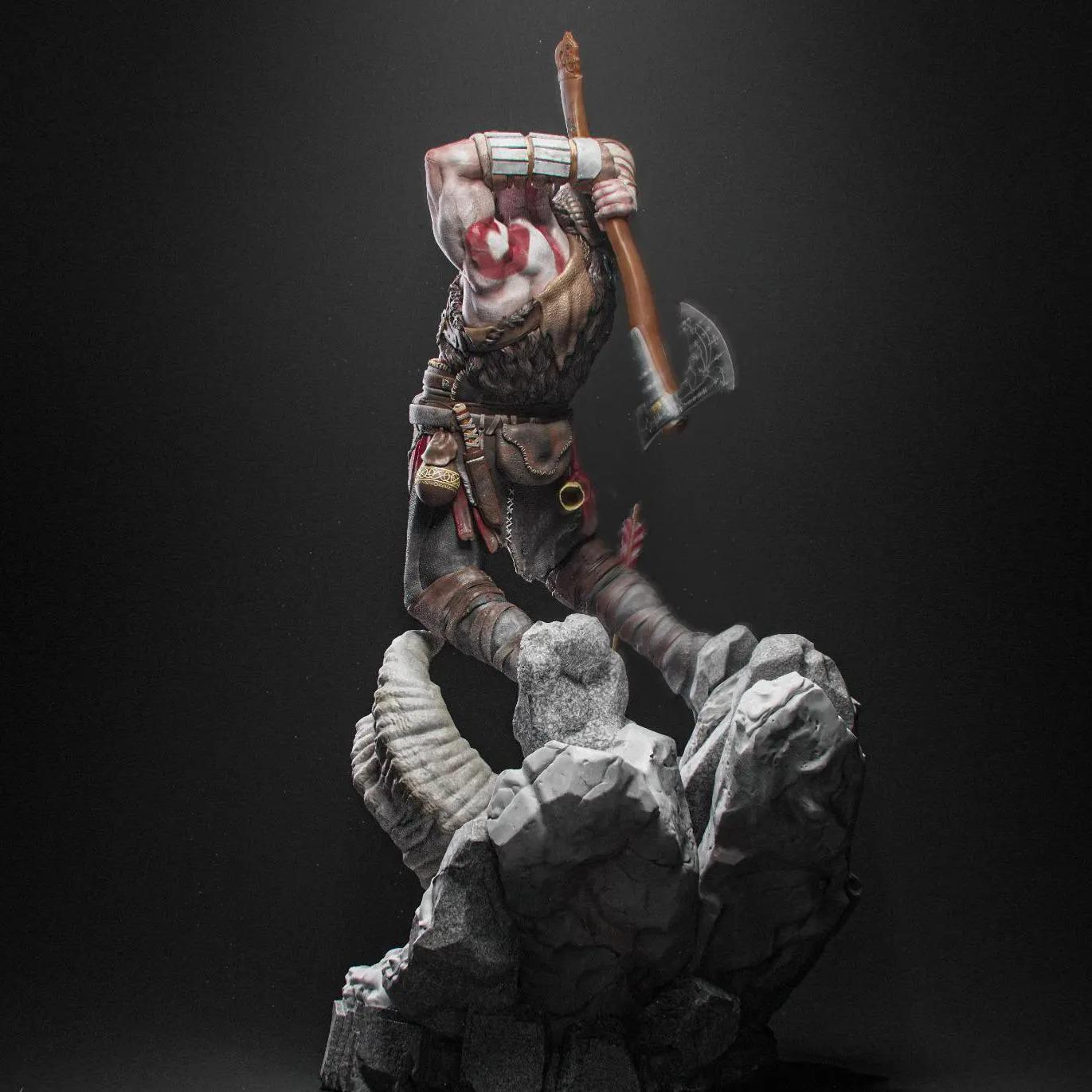 Kratos 3D STL File – Iconic God of War Collectible – High-quality 3D ...