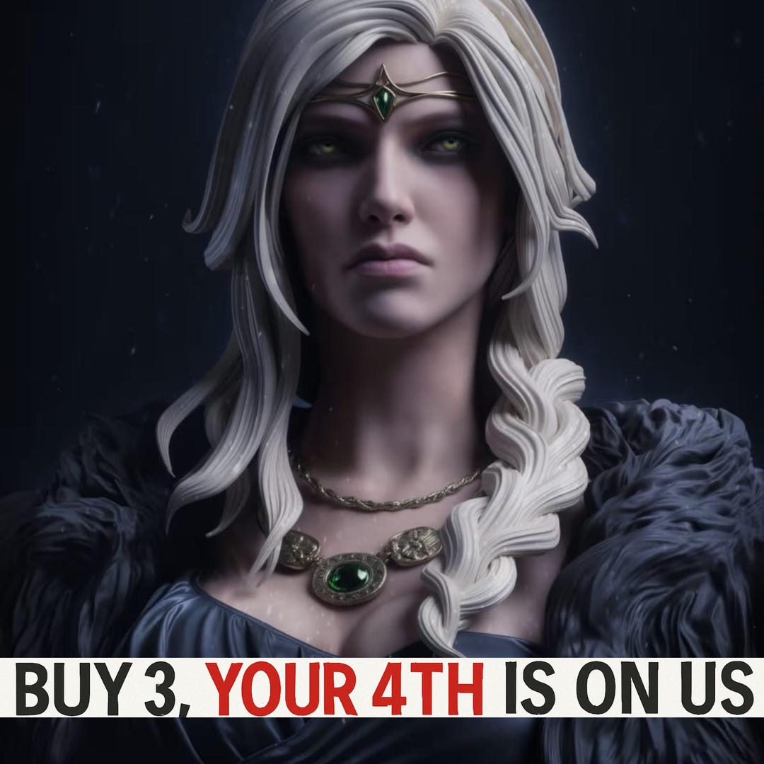 Freyja STL Model – High Quality 3D Printable Norse Goddess of Love and ...