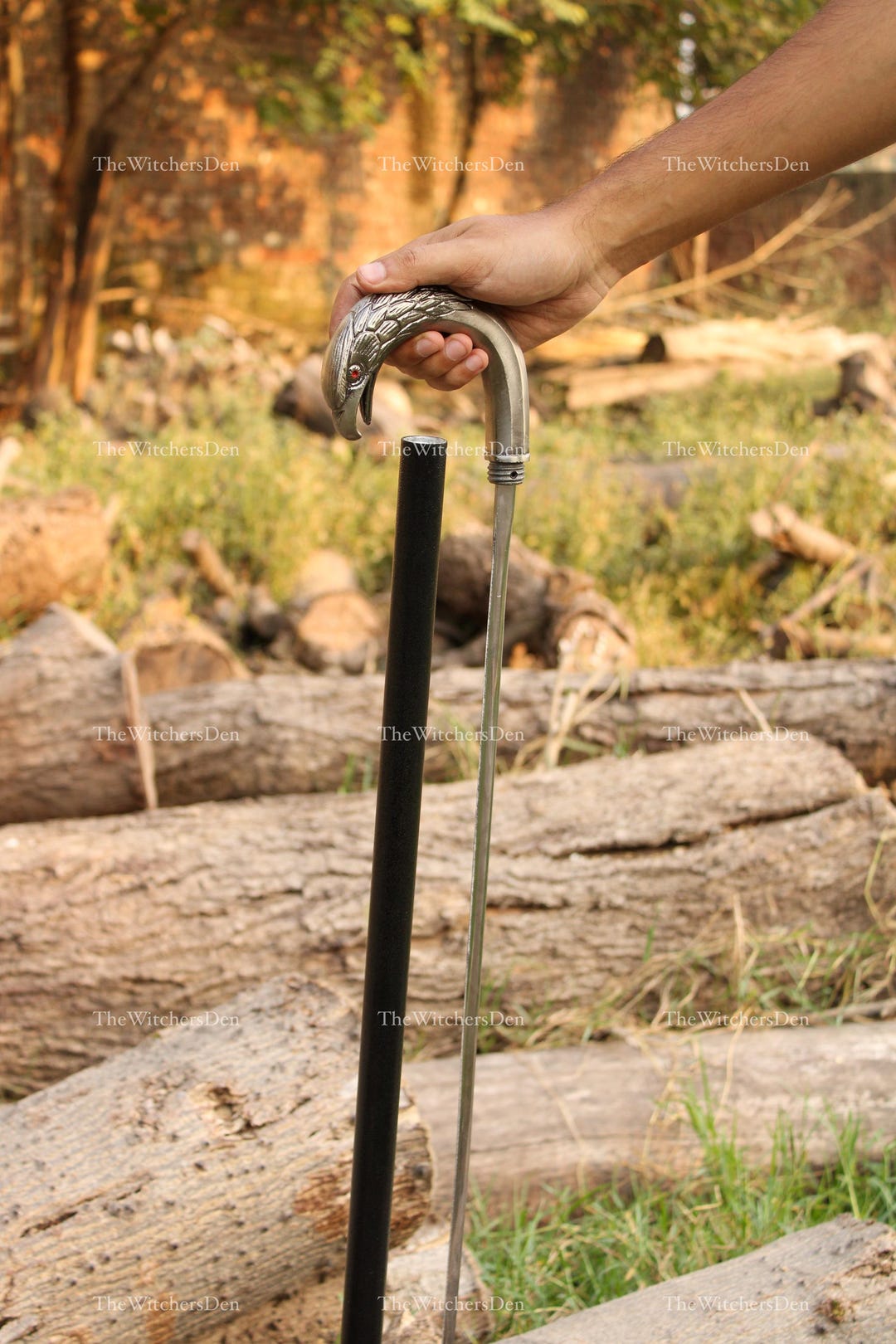 Eagle Wooden Cane - Walking Cane for Men - Handcrafted Walking Stick ...