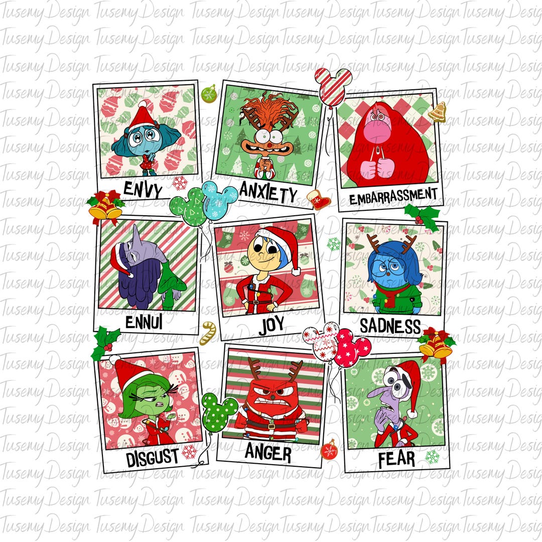 Inside Out Christmas PNG, Inside Out PNG, Inside Out Characters ...