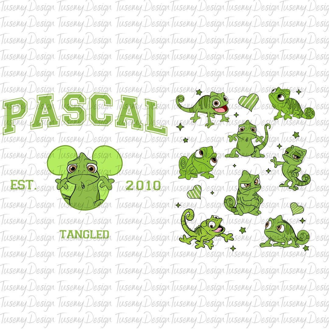 Retro Rapunzel Pascal PNG, Retro Princess PNG, Princess Pascal PNG ...