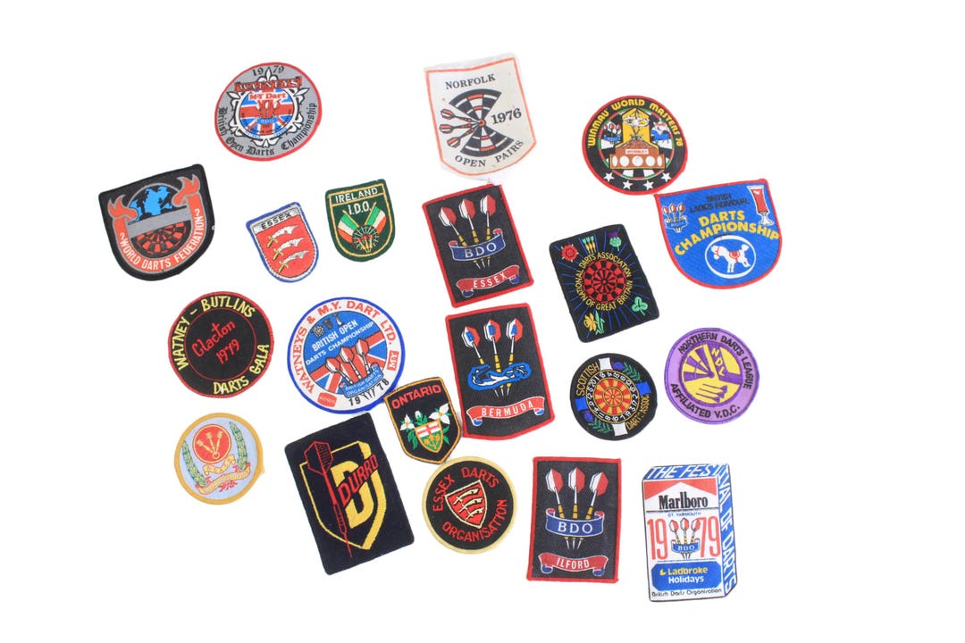 Vintage Darts Patches 70s 80s Retro UK Classic Sport Style - Etsy