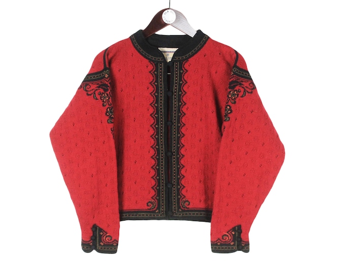 Vintage Dale of Norway Sweater Cardigan Size Women's M Winter Heavy ...